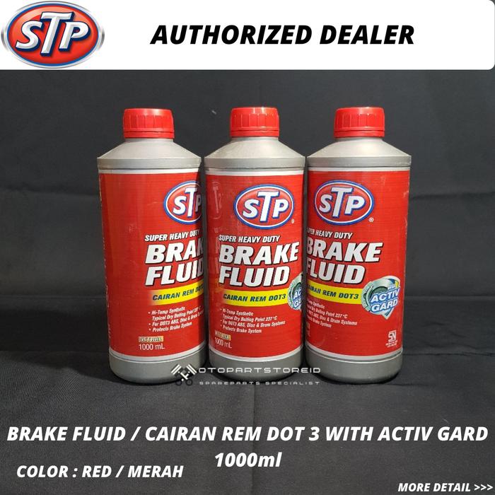 Jual BRAKE FLUID DOT 3 / CAIRAN MINYAK REM STP 1000ML -MERAH - Kota Semarang - Otopartstoreid ...