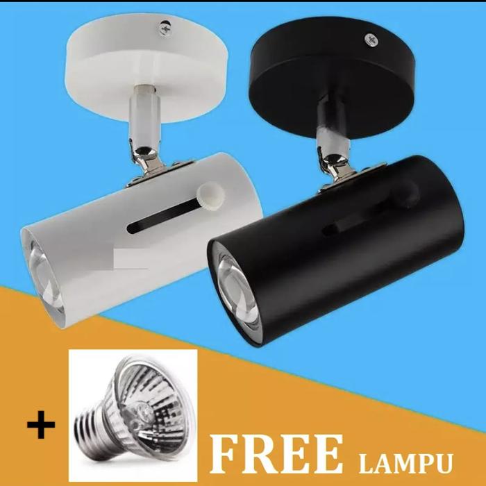 Jual Paket lampu spotlight 5w 5 watt 7 watt 3cm lampu spot dekorasi rel ...