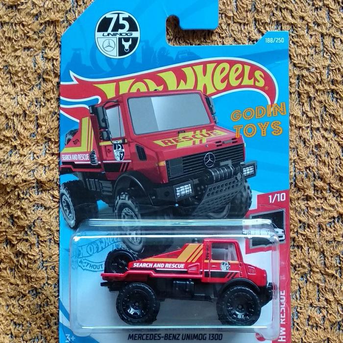 Jual Hot Wheels Mercedes-Benz Unimog 1300 SAR Search Rescue hotwheels ...