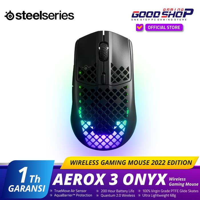 Promo Steelseries Aerox 3 Onyx 2022 Edition Wireless - Gaming Mouse ...
