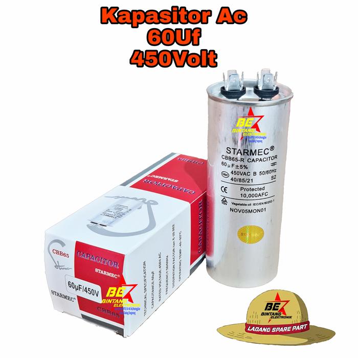 Jual Kapasitor Ac 60 Uf SMC Micro Capasitor Ac 60uf 450 Volt Mikro ...