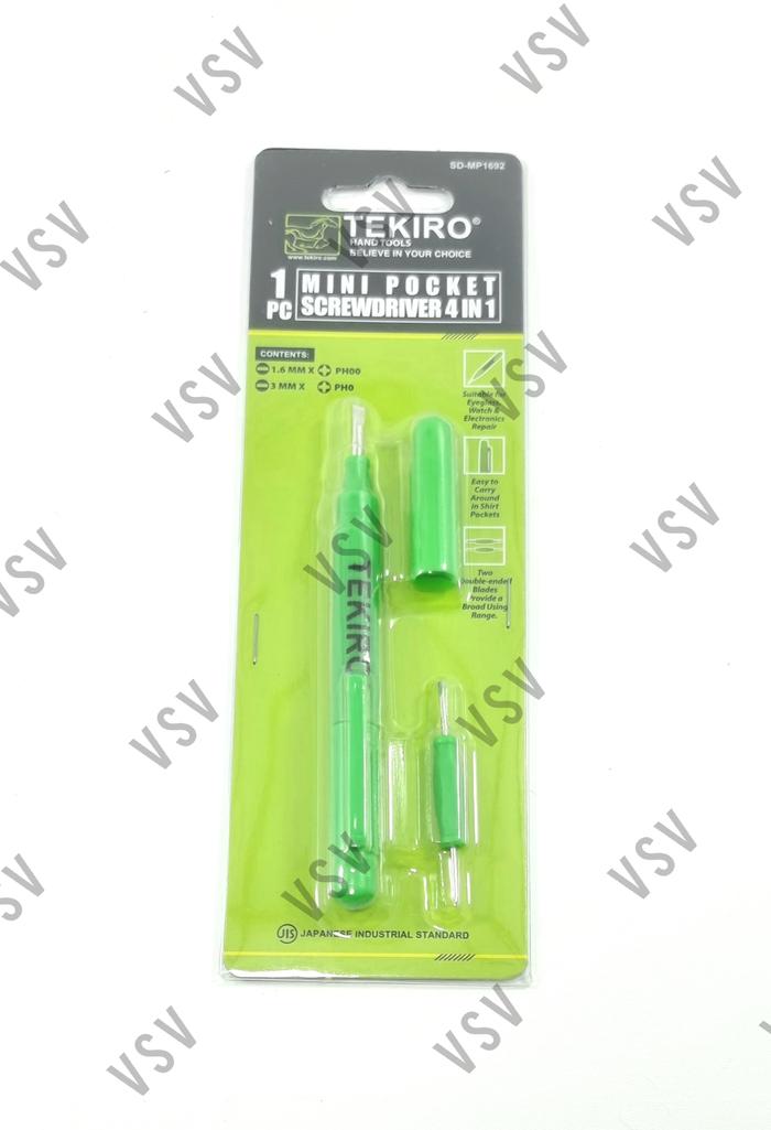 Jual TEKIRO Obeng Set Obeng Jam Mini Pocket Screwdriver 4in1 Obeng ...