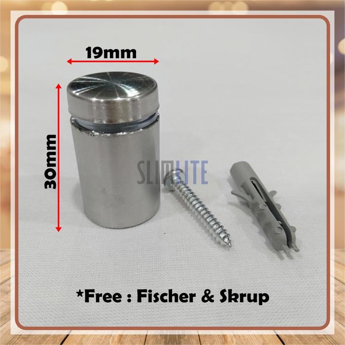 Jual PEN IKLAN 19x30 Stainless / SIGNBOARD / BAUT AKRILIK Acrylic Kaca ...