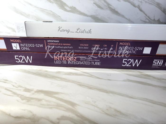 Jual Lampu LED T8 PRISMATIC Integrated 52W InLite In-Lite INTE002 - Kab ...