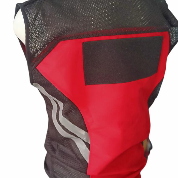 Jual rompi safety patwal toring q taslan polos - Merah, S - Kab ...