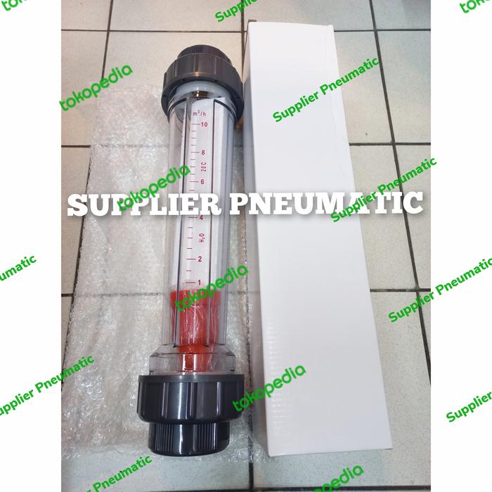 Jual Rotameter / Flowmeter Vertical PVC LZS-50 1 ~ 10 M3/H Drat 1,5 ...