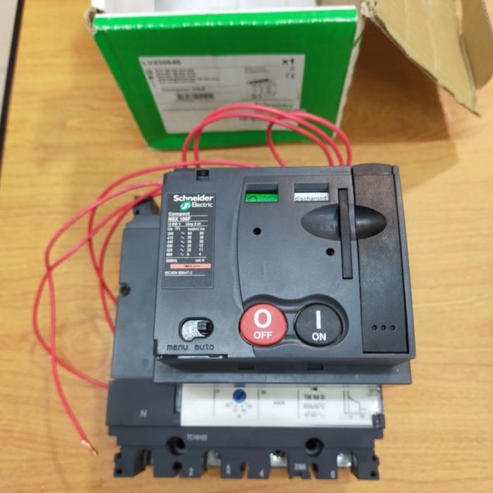 Jual MCCB NSX250F 4P 250A+MOTORIZED MECHANISM KOMPLIT UTV AUX SCHNEIDER ...