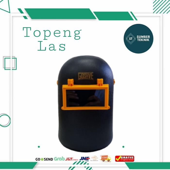 Jual Topeng Las / Kedok Las GOSAVE Face Shield Welding Topi Helmet ...