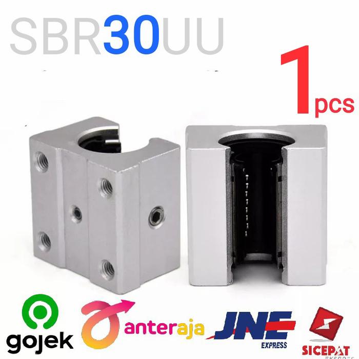 Jual SBR30UU SBR30 SBR 30 UU linear guide bearing block sliding cnc ...