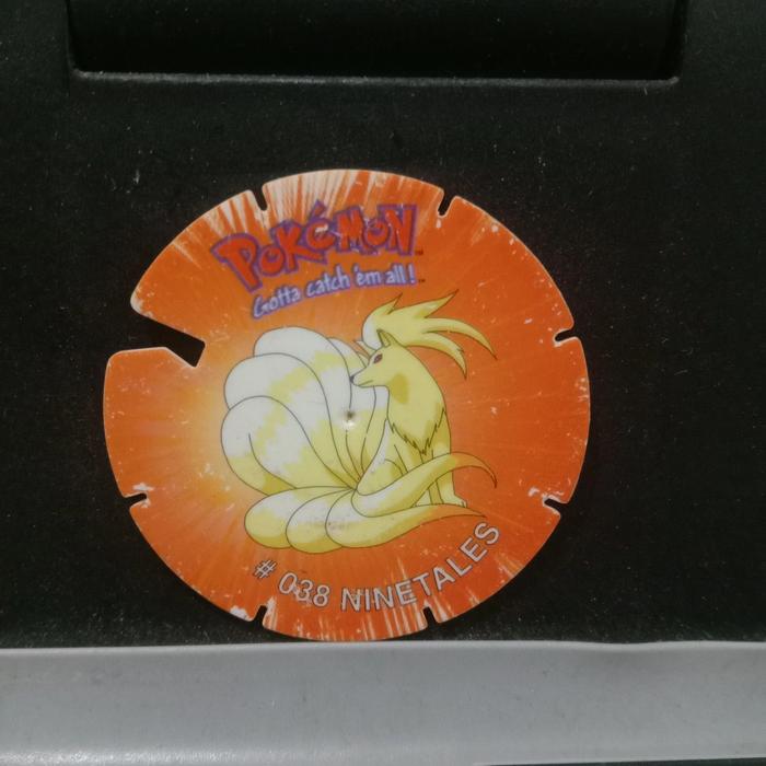 Jual mainan hadiah chiki tazos spin 3d pokemon vintage jadul ninetales ...
