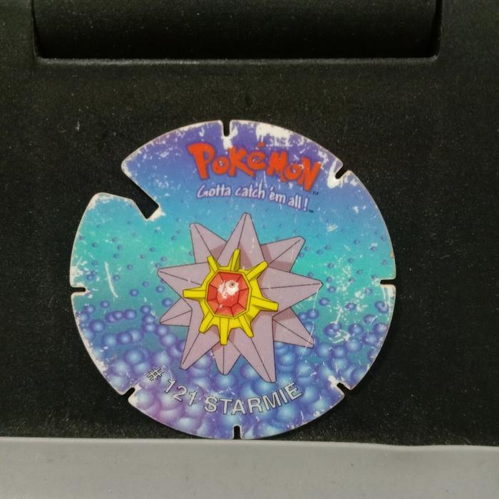 Jual mainan hadiah chiki tazos spin 3d pokemon vintage jadul starmie ...