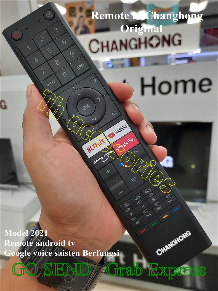 Jual Remote tv Changhong Android tv google voice model 2021 Original ...