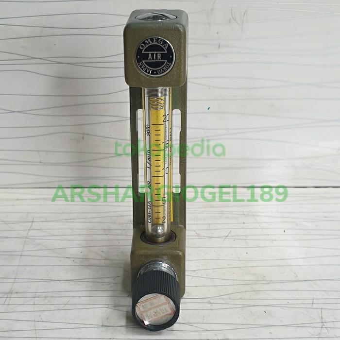 Jual Flowmeter Omega japan 20 lpm N² Air Ajustable flowrate 1/8 inch ...