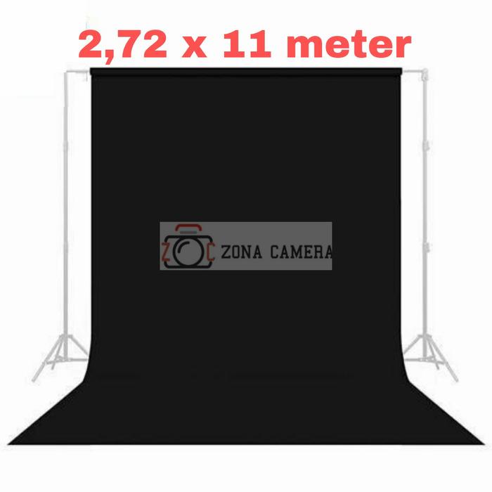 Jual Background Paper Seamless Hitam Layar Backdrop Kertas Black Jet ...