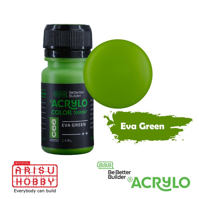 Jual ACRYLO COLOR EVA GREEN C66 Acrylic Paint Color Cat Gundam - Kota ...
