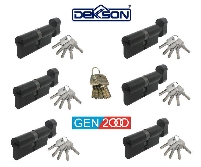 Jual Master Computer Key Dekkson TC DL KK 60 MM BLACK Master Key Knob 6 ...