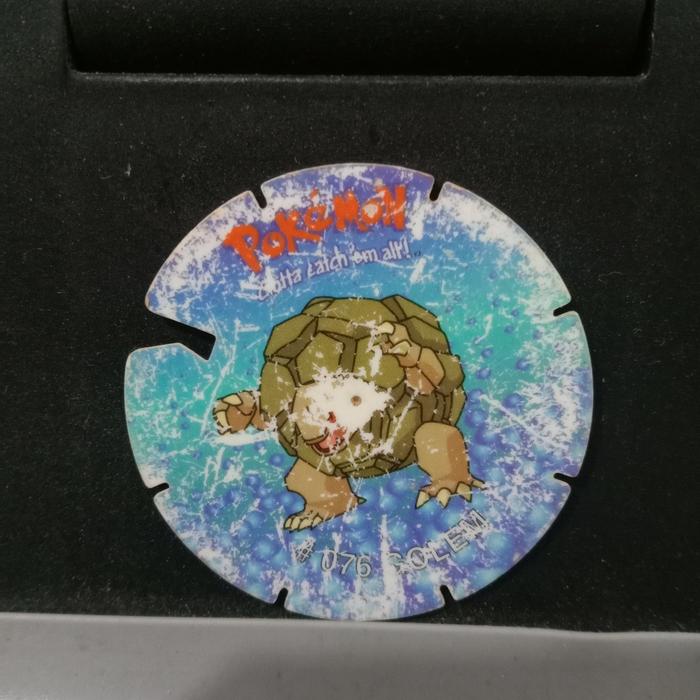 Jual mainan hadiah chiki tazos spin 3d pokemon vintage jadul golem ...