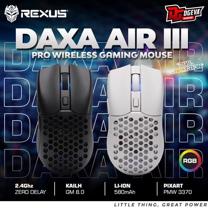 Promo Rexus Daxa Air Iii Wireless Gaming Mouse Daxa 3 Pro Wireless ...