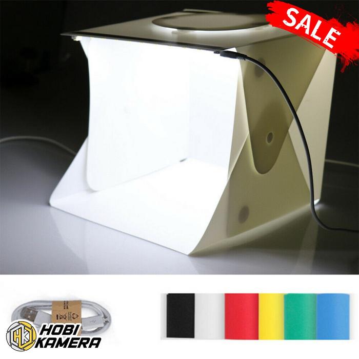 Jual Mini Portable Studio Photo Box dengan 2 LED Strip cocok Foto ...