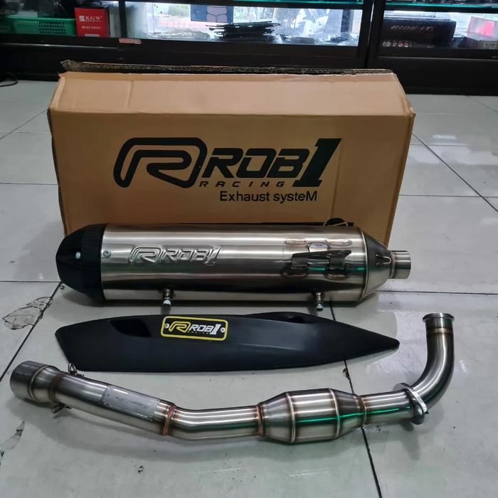 Jual Knalpot Rob 1 Rob1 Megaboom Nmax New / Aerox New Stainless V-Cap ...