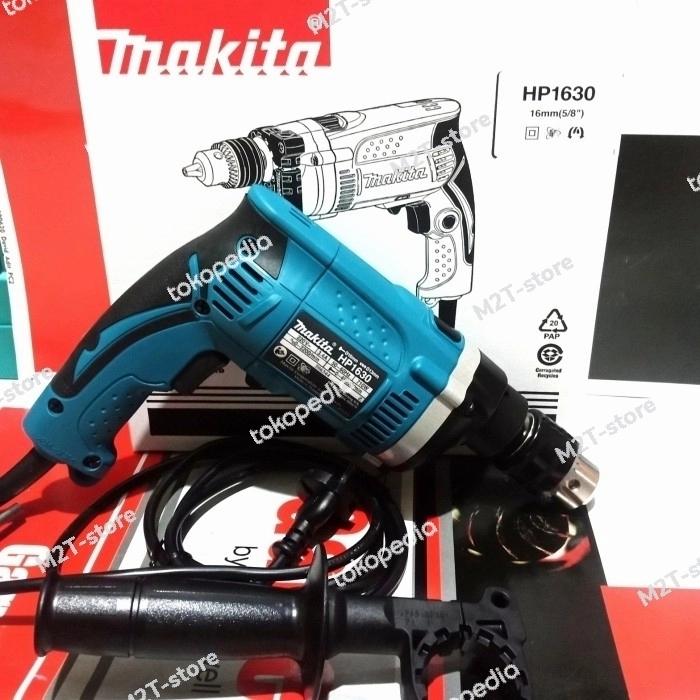 Jual Mesin Bor Tangan Beton Tembok Kayu & Besi 13mm - Makita HP 1630 - Jakarta Barat - M2T-store ...