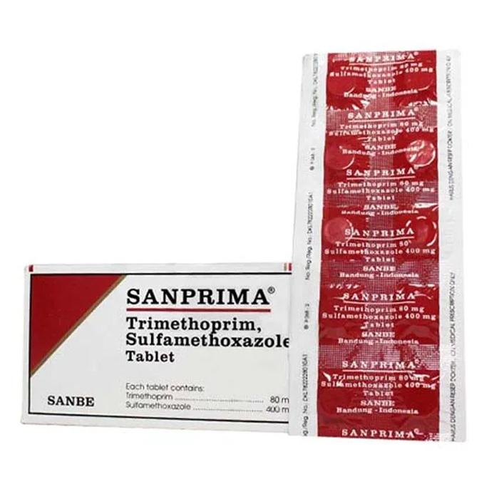 Jual SANPRIMA 1 STRIP 10 TABLET / SULFAMETHOXAZOL / INFEKSI BAKTERI ...
