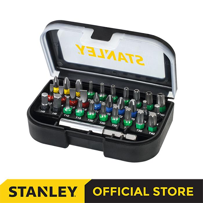 Promo Stanley Colour Screwdriver Bit / Mata Obeng Set 31pcs STA60490-XJ ...