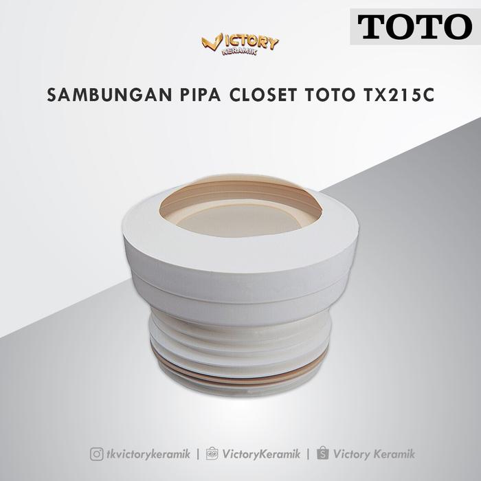 Jual KARET GASKET CLOSET / SAMBUNGAN PIPA CLOSET TOTO TX215C / TX 215 C ...
