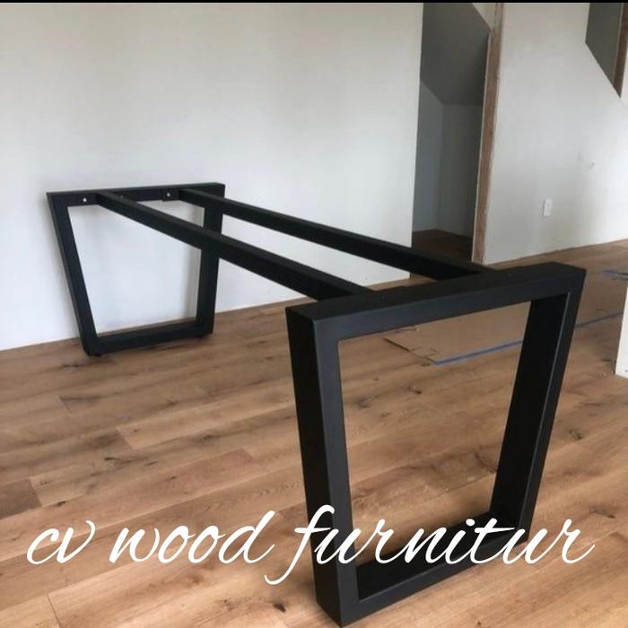 Jual kaki meja besi hollow / frame kaki meja / custom kaki meja besi ...
