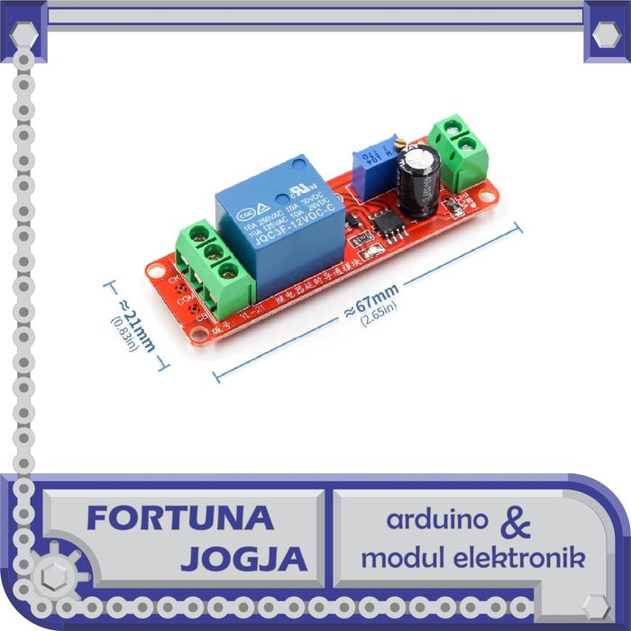Jual Modul DC 12V Pull Delay Timer NE555 Switch Relay Adjustable Module ...