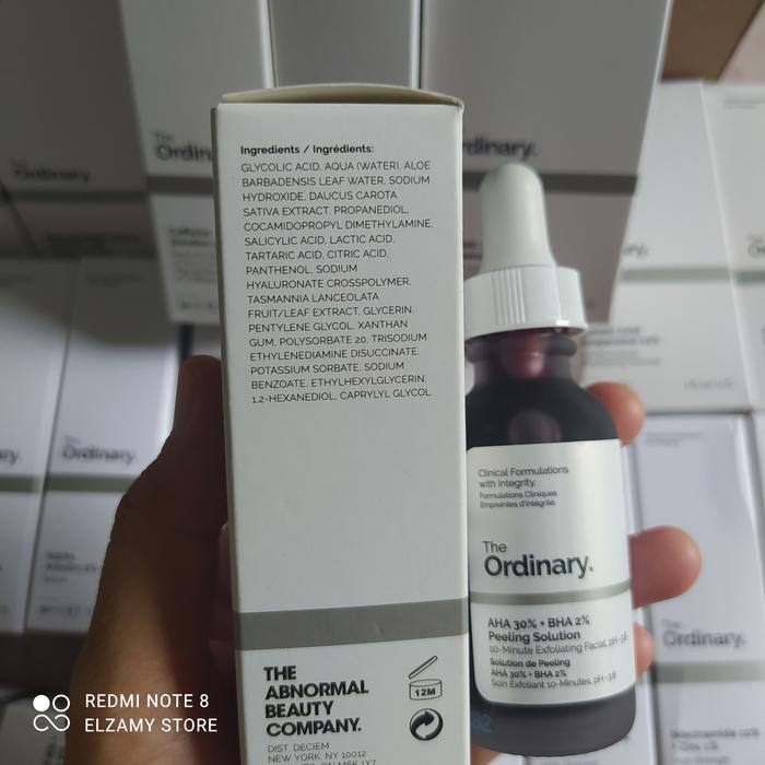 Jual The Ordinary Aha 30% Bha 2% Peeling Solution Original Full Size Di ...