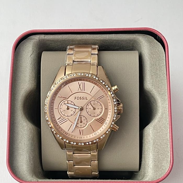 Jual FOSSIL BQ3377 Modern Courier Chronograph Rose Gold-Tone - Jakarta ...