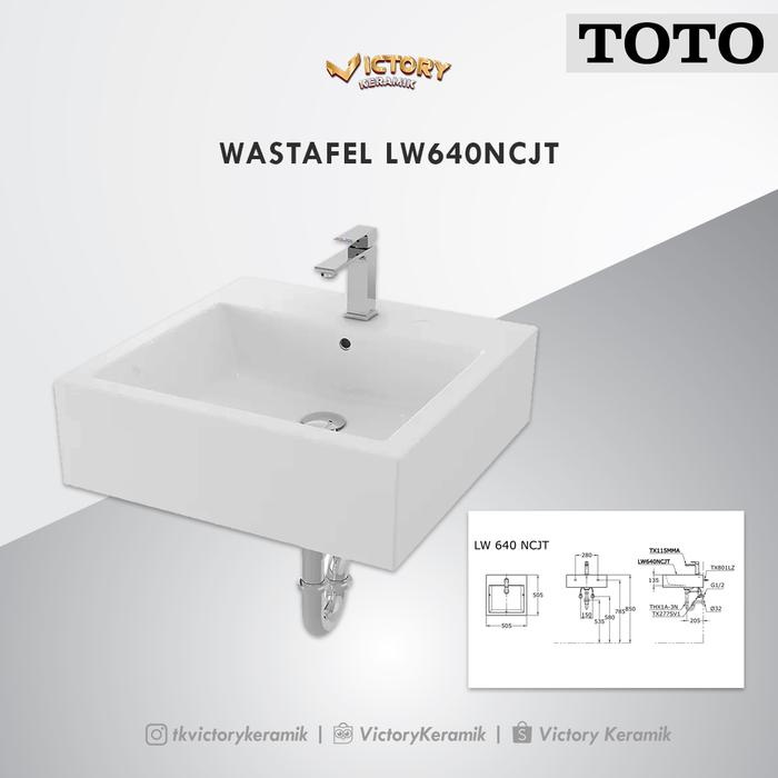 Jual Wastafel TOTO LW 640 NCJT TOTO / Wastafel TOTO body only - Kab ...