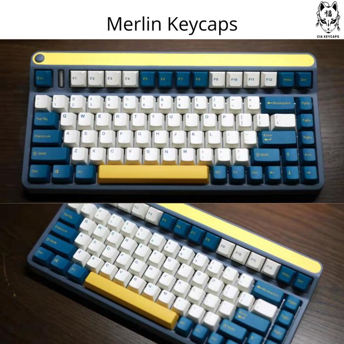 Jual Merlin Keycaps Double Shot PBT 123 Keys Keycap (GMK CLONE ...