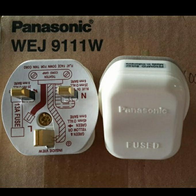 Jual Steker AC Panasonic 3 Kaki WEJ 9111W Wide Seriee WEJ 9111 W - Kota ...