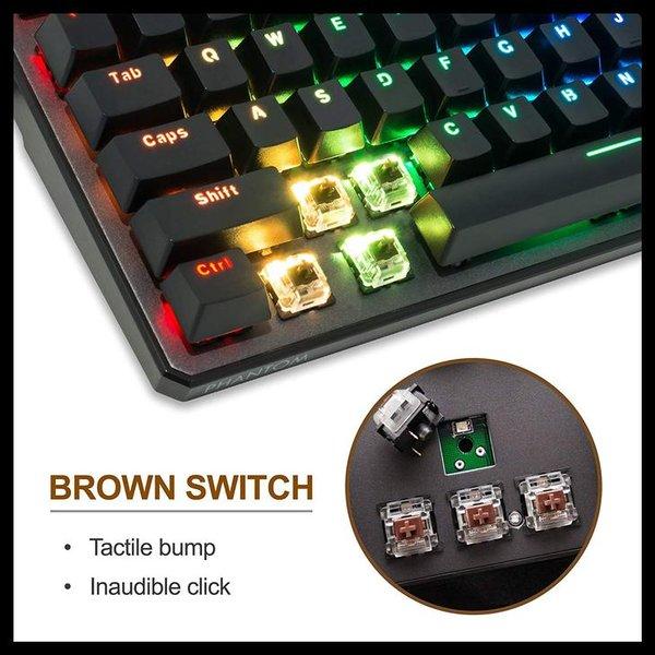 Jual Tecware Phantom 87 Keys - Backlit Mechanical Ten Key Less Keyboard ...