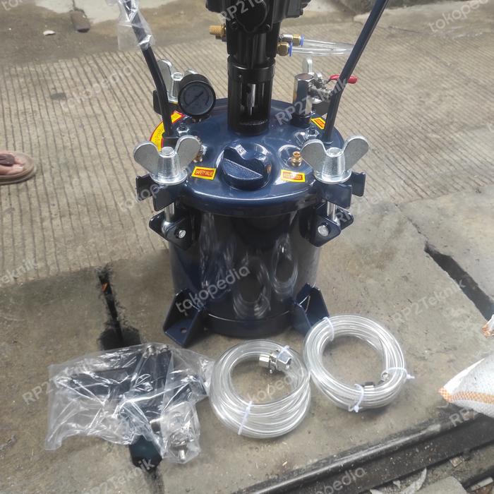 Jual alat pengaduk cet 10 liter paint tenk 1 set komplit mesin pengaduk ...