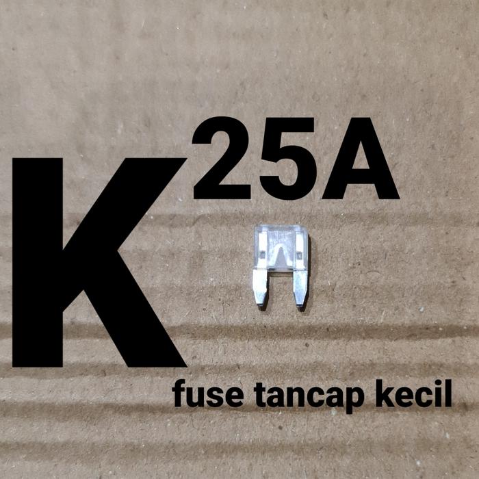 Jual fuse sekering skering tancap blade gepeng 25a 25 a ampere 12v 24v ...