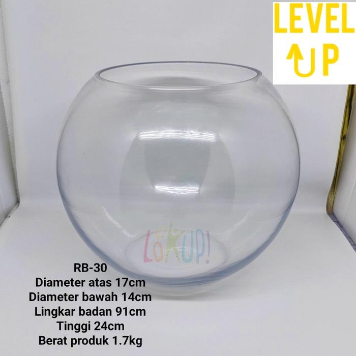 Jual JUMBO AQUARIUM BULAT/FISH BOWL /FISH BALL/Pot Tanaman Air ...