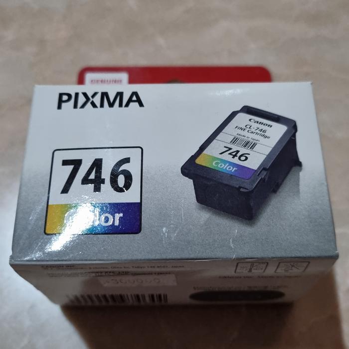 Jual tinta cartridge canon 746 color warna asli ukuran normal bukan S ...