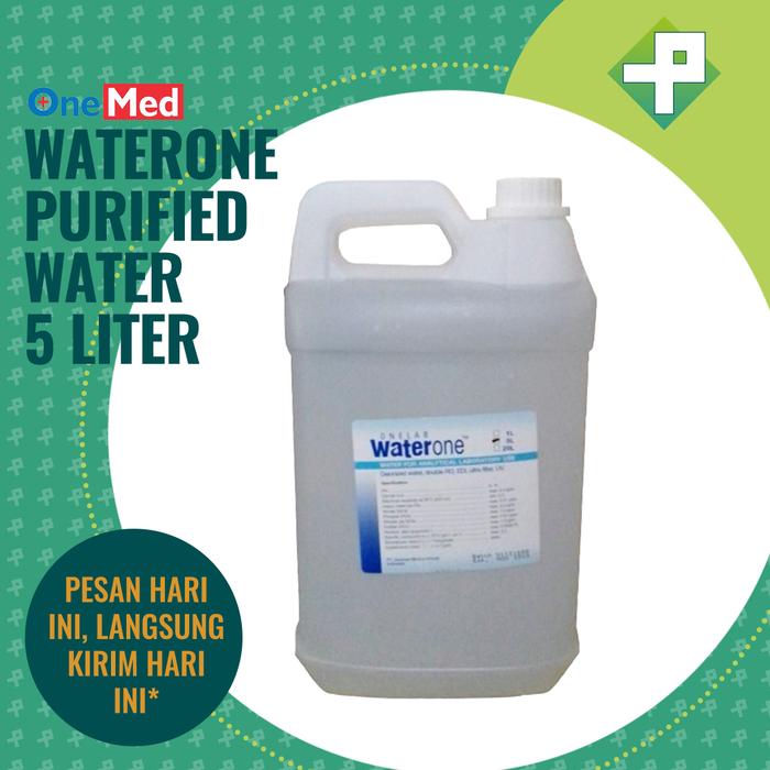 Jual Waterone Onemed 5 Liter / Aquabides / Purified Water 5 Liter Di ...