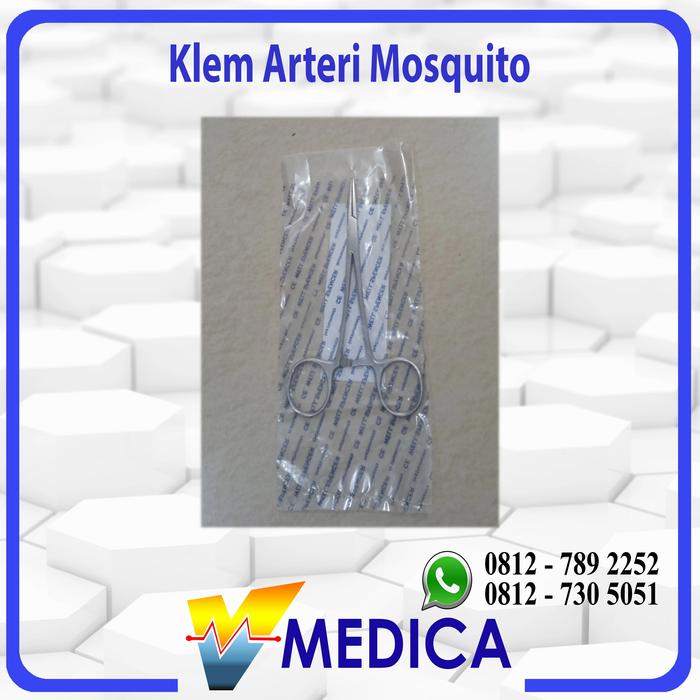 Jual Klem Arteri Mosquito Haemostatic Forcep Straight / Gunting Medis ...