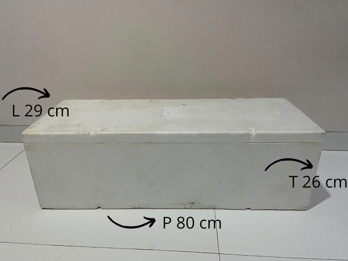 Jual styrofoam box ikan 80cm x 26cm x 29cm Murah 10 KG - Jakarta Utara ...