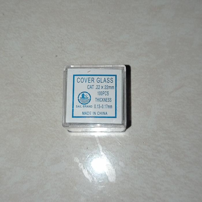Jual Desk Cover Glass Penutup Preparat Mikroskop 22 x 22 mm - Jakarta ...