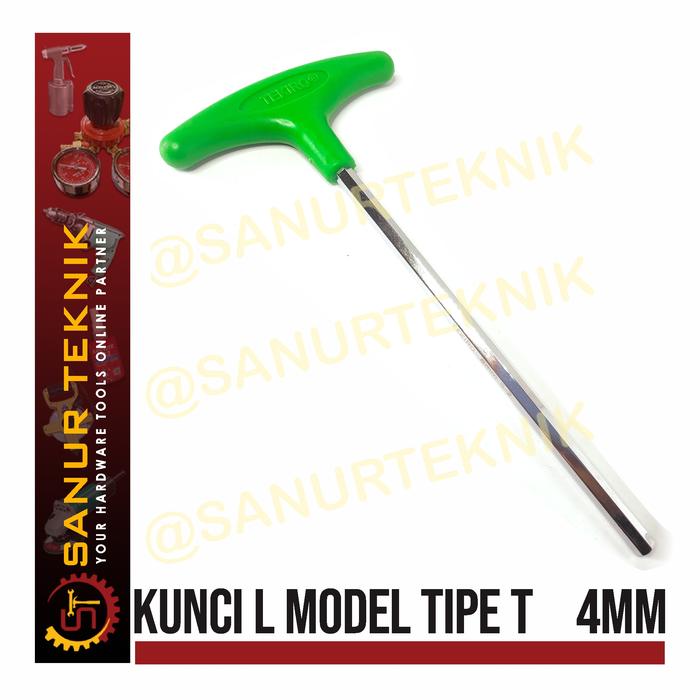 Jual TEKIRO T SHAPE HEX / Kunci L Model Tipe T 4mm 4 mm - Kota Surabaya ...