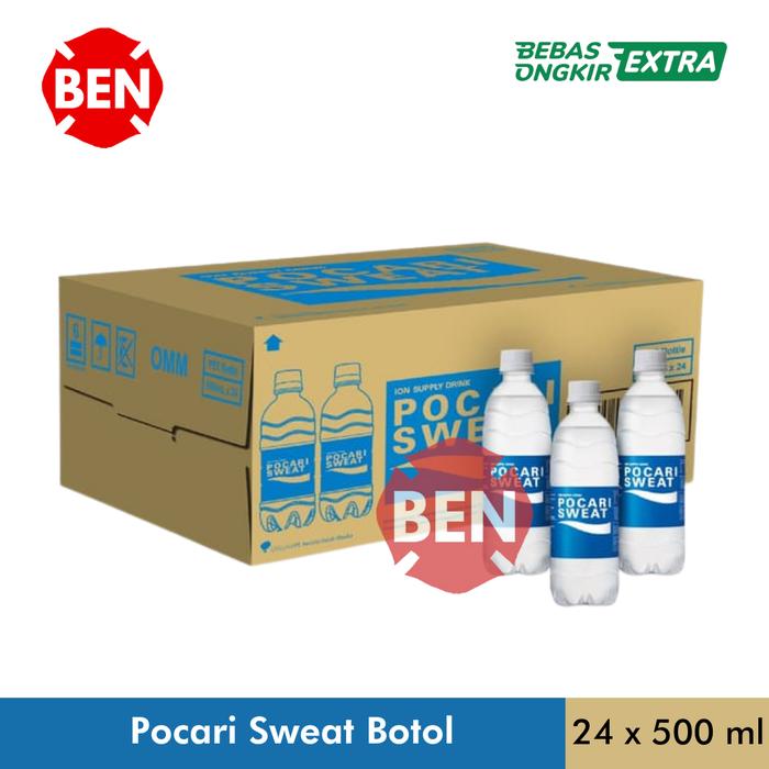 Jual Pocari Sweat Botol 500ml 500 ml 1 Dus isi 24 Botol Btl Grosir Ion ...