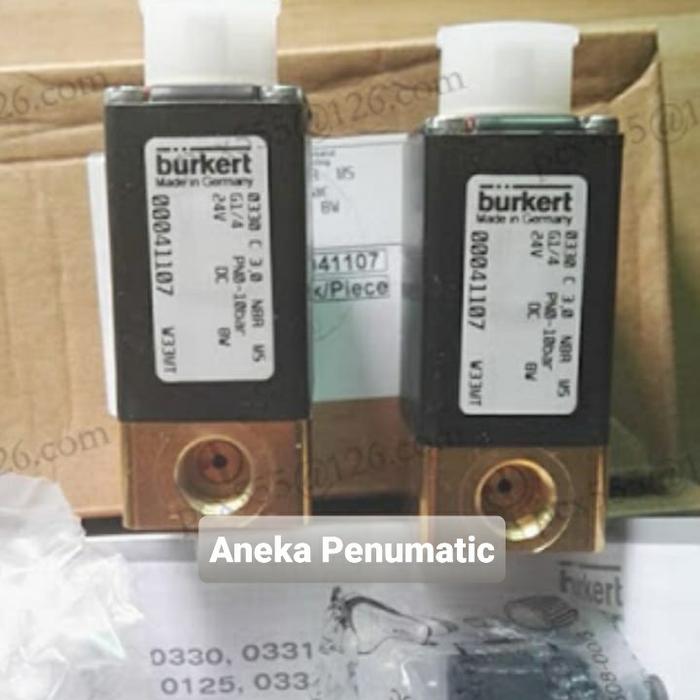Jual SOLENOID VALVE BURKERT 0330 C 3,0 NBR MS G1/4 - Jakarta Barat - ANEKA PENUMATIC&HYDROLICS ...
