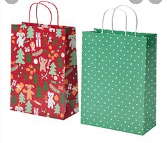 Jual Paper Bag Natal Kantong Kertas Untuk Kado Natal Goodie Bag ...