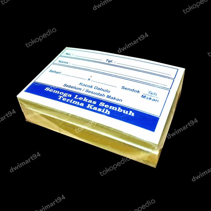 Jual ETIKET / Label Obat Sirup PRAKSTIS MODEL STIKER(1 pack isi 100 ...