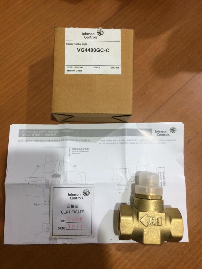Jual Johnson Controls Electric Zone Valve VG4400GC-C Two Way Valve ...